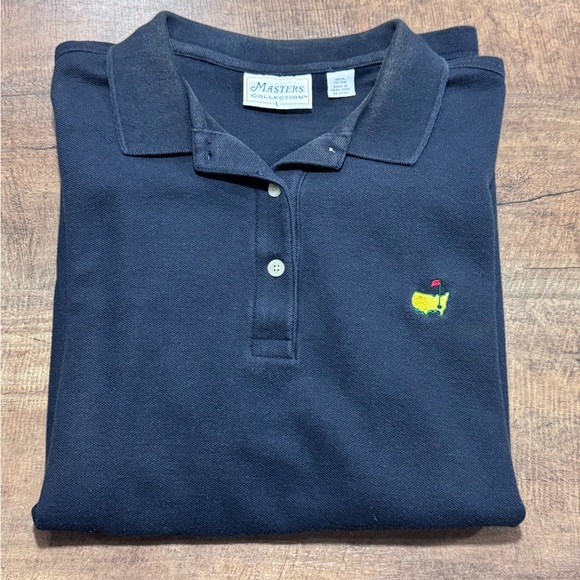 Masters | Shirts | Vintage Masters Collection Polo Shirt Mens L Black ...